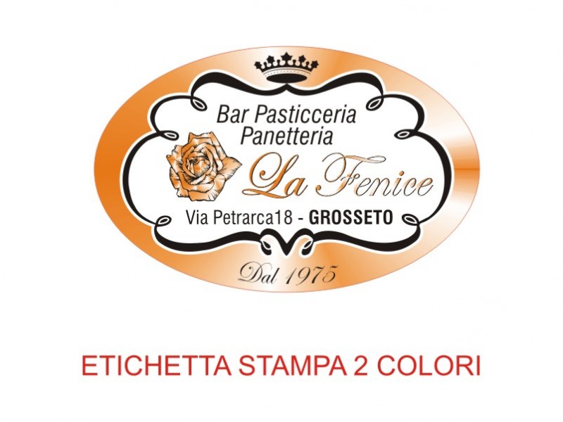 Etichette adesive per pasticcerie, bar, panetterie e gelaterie (mm ...